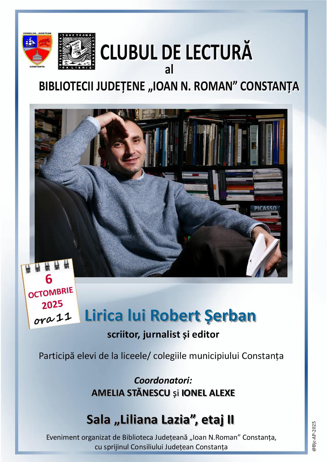 Clubul de lectură – ediție dedicată poetului Robert Șerban – Biblioteca ...